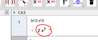 Geogebra CAS